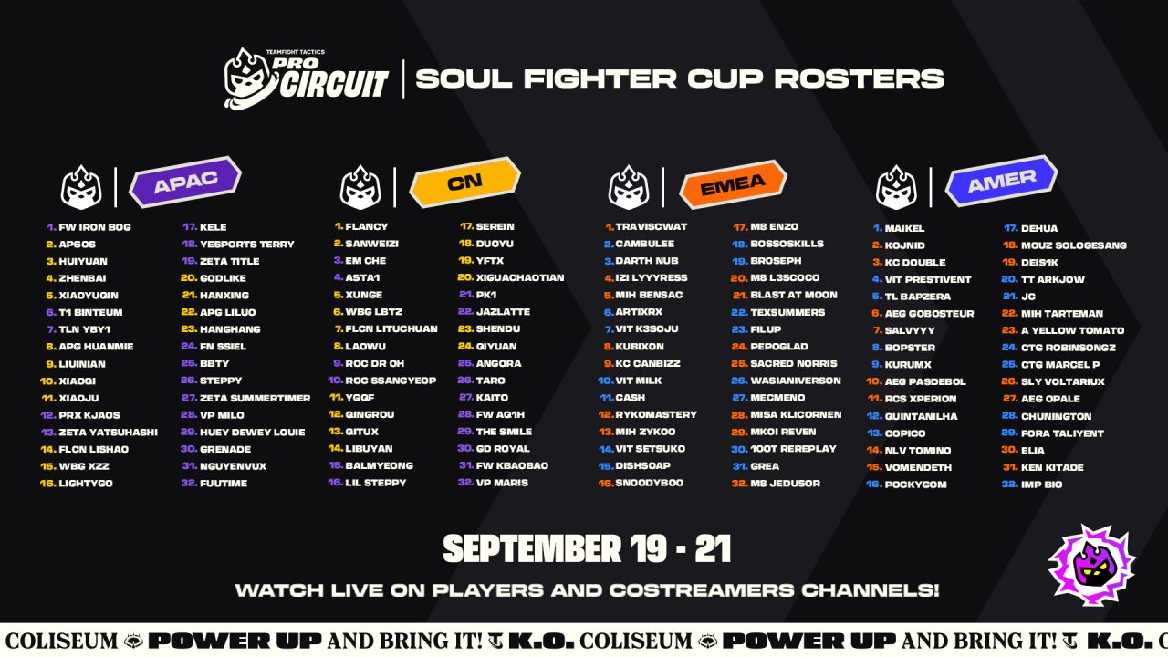 Le TFT Pro Circuit : Soul Fighter Cup ! - ArmaTeam